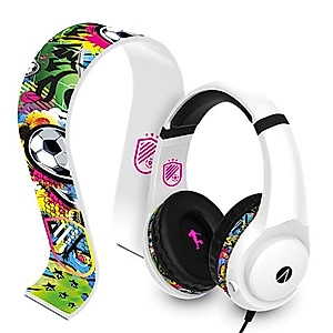 STEALTH Street Gaming Headset with Stand (White with Black/Graffiti Stand)