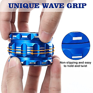 VICKDGE Large Spice Grinder(2.5”, Blue)