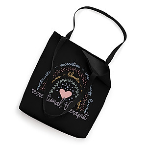 Cute Rainbow Recreational Therapist Tote Bag