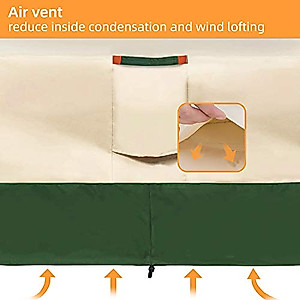 DikaSun Patio Chair Covers, Lounge Deep Seat Cover, 2 Pack 38" L*37" W*32" H Waterproof Anti-UV Heavy Duty 600D Oxford Fabric Outdoor Lawn Patio Furniture Covers