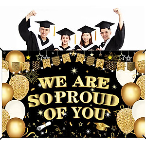 2023 Graduation Party Decorations, We are So Proud of You Backdrop Banner, We are So Proud of You Banner for Graduation Decorations 2023, Congrats Grad Party Decorations, Class of 2023 Decorations