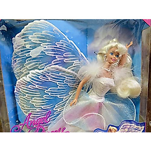 ANGEL PRINCESS BARBIE "Flying" DOLL w Glittery Gown & WINGS (1998)