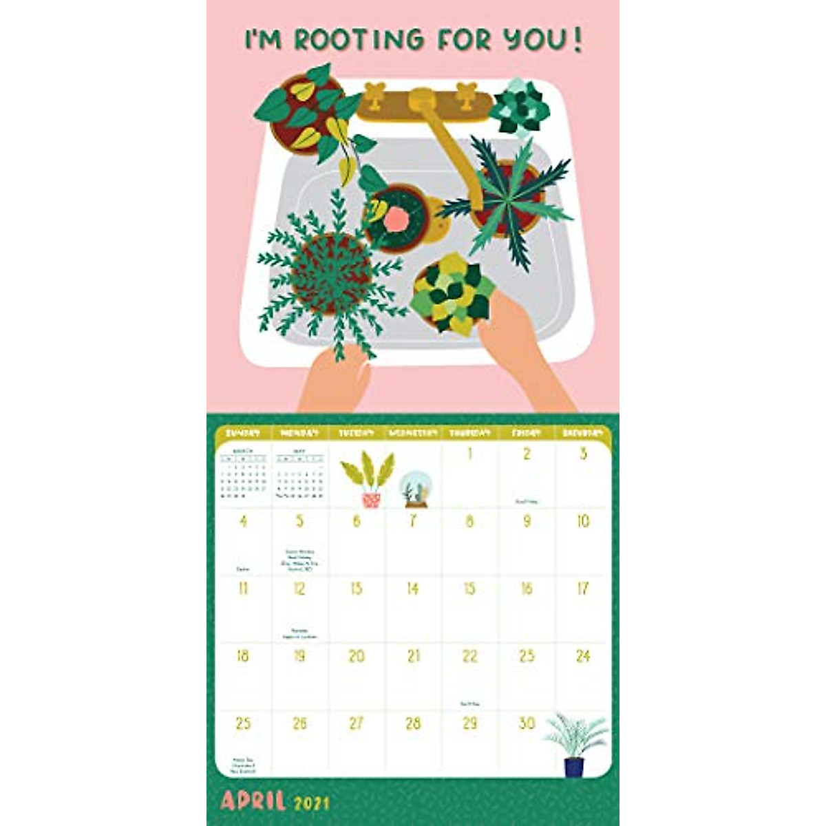 Crazy Plant Lady Mini Wall Calendar 2021