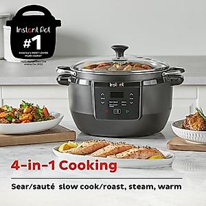 Instant Pot Superior Cooker 7.5QT Slow Cooker and Multicooker, 4-in-1 Functions, Sears/Sauté, Slow Cooks/Roast, Steams and Warms, From The Makers of Instant Pot