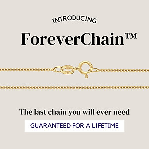 KISPER Italian 18K Gold Plated 925 Sterling Silver Diamond Cut Box Link Chain Necklace – for Women & Men with Spring Ring Clasp – Made in Italy, 20"
