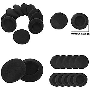5 Pairs 40mm Earpads Ear Pad Foam Cushion Headset Cover Sponge for Motorola S305/ Sony Q21 Q23 Q23/ MDR-Q22LP/ MDR-Q33/ Panasonic RR930/ Logitech H555 Headphones