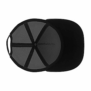 WOWorldgoods Unisex Baseball Cap Curved Brim Lightning Red Trendy Adjustable Mesh Back Trucker Dad Hip Hop Dance Hat for Youth