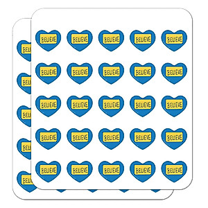 Ted Lasso Believe Heart Shaped Planner Calendar Scrapbook Craft Stickers
