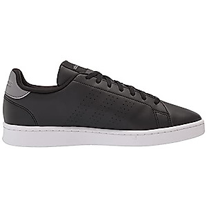 adidas Men's Advantage Racquetball Shoe, Black/Black/Grey, 10