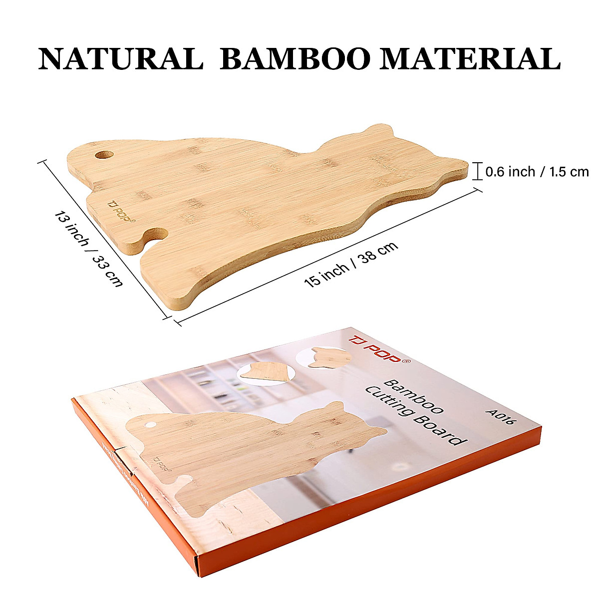 Cat Shaped Charcuterie Board Funny, Kids Serving Board, Cute Cheese Board, Personalized Bamboo Cutting Board 15" x 13" x 0.6”