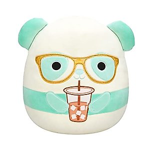 Squishmallows Original 14-Inch Sissy Teal Panda with Glasses - Large Ultrasoft Official Jazwares Plush