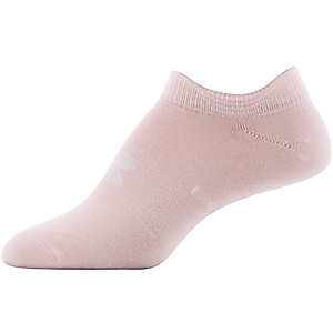 Under Armour Women's Essential 2.0 Lightweight No Show Socks, 6-Pairs, Beta Tint/White/White, Medium