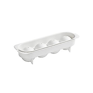 Ice Tray Ice Mold Frozen Ice Cube Box Round Ice Ball Whiskey Spherical Grape Ice Ball Artifact Ice cream mold (Color : White)