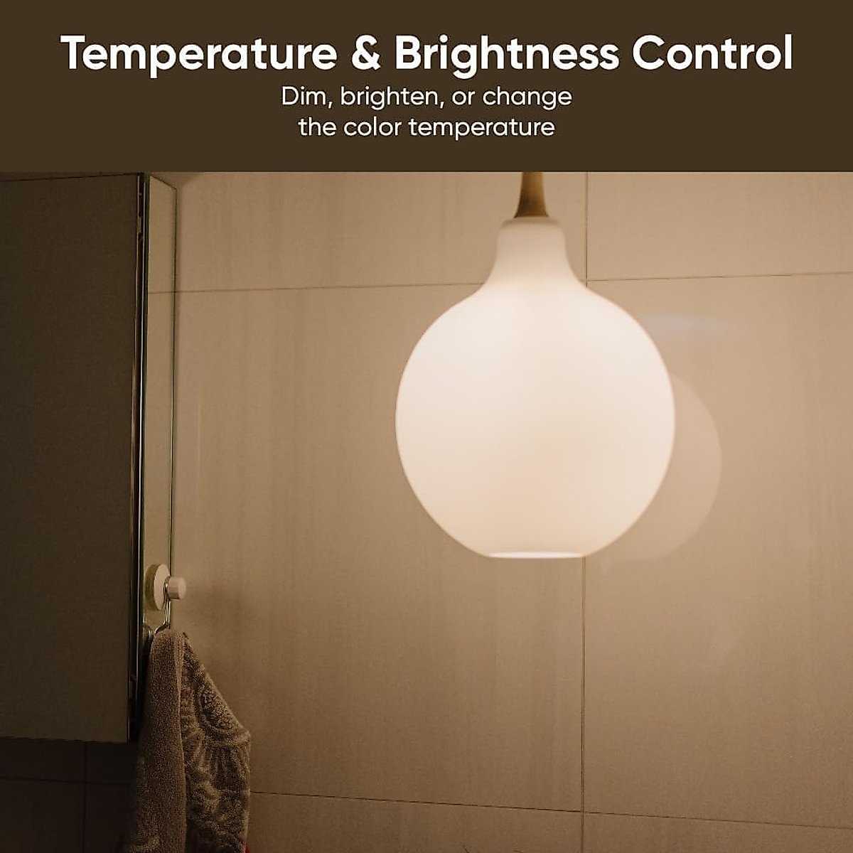 Wyze Lifestyle Bulb White, 800LM Tunable-White Wi-Fi Smart Light Bulb, Work with Alexa and Google Assistant, 2.4GHz, No Hub Required, A19 Dimmable, 2700K - 6500K, 90+CRI, Timer & Group, 2-Pack