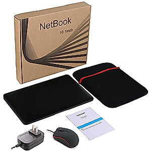 10.1" Inch Wide Screen Education and Gaming Laptop for Kids, Powered by Linux Operating System, 1gb Ram, 8gb Storage, Bluetooth, 2x USB, Camera, WIFI + Free Accessories & Laptop Bag.- Black