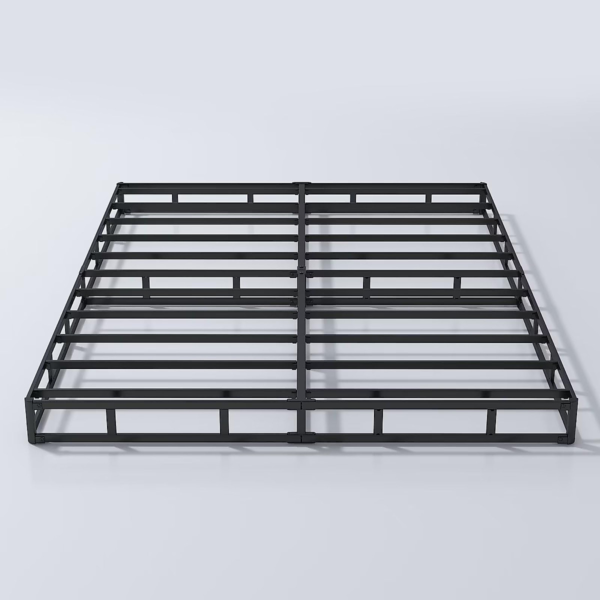 ALDRICH 5 Inch Heavy Duty Metal Box Spring Mattress Foundation 3000lbs Max Weight Capacity/Non-Slip/No Noise/Easy Assembly/Easy Clean Cover,Queen