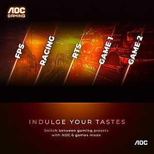 AOC GAMING CQ27G3S Frameless Curved Gaming Monitor, QHD 2K 2560x1440, 1000R VA, 165Hz 1ms, FreeSync Premium ,Black