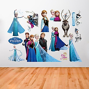 Frozen Wall Sticker Children's Cartoon Bedroom Background Wall Decoration Self-Adhesive Wall Sticker PVC