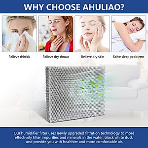 10 Water Panel Humidifier Filter Pad for AprilAire Whole House Humidifier Models 110, 220, 500, 500A, 500M, 550, 550A, 558 Humidifier Replacement Wicks Filters - 2 Pack