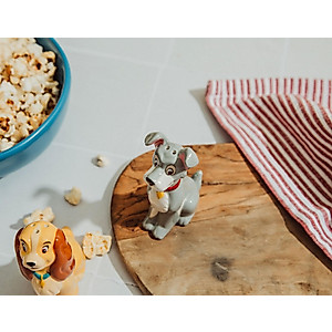 Disney Lady and The Tramp Ceramic Salt and Pepper Shakers, Set of 2 | Spice Dispenser Storage Canisters