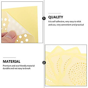 50pcs Cover Stopper Drain One-Off Shower Kitchen Sticker Bathtub Tub Bathroom Stoppers Toilet Home Woven Laundry Paper Hole Floor Catchers Bath Filter Sink Anti-Blocking White (Color : Whitex2pcs, S