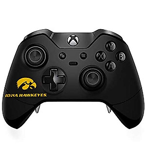 Skinit Decal Gaming Skin Compatible with Xbox One Elite Controller - Officially Licensed University of Iowa Iowa Hawkeyes Design