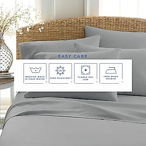 Kotton Culture King Sheets 4 Piece 100% Egyptian Cotton 600 Thread Count Soft Organically Grown Long Staple Cotton Bedding Luxury Hotel Sheets with Deep Pocket Snug Fit Sateen Weave (Silver)
