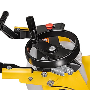 Stark USA Stark 14.0HP Walk Behind Concrete Floor Cut Off Saw Gas-Powered w/Wheel 20inches Wet Cutter Tile Masonry Rock Stone W/Guide Roller