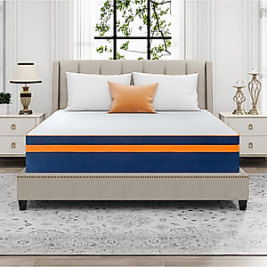 Airdown Full Mattress, 10 Inch Full Size Memory Foam Mattress for Cool Sleep, Medium Firm Supportive Mattresses for Pressure Relief, CertiPUR-US Certified, Mattress in A Box, Made in USA