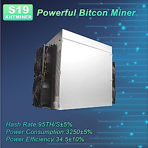 New Antminer S19 95TH/S Bitcoin Miner BTC Miner Include Mining Power Supply PSU, Professional Antminer Bitcoin Miner Supplier