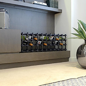 Nook 6 Bottle Modular Wine Rack - Easy 2 Step Assembly