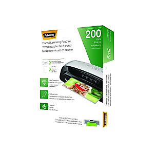 Fellowes Thermal Laminating Pouches, Letter Size Sheets, 5mil 200pk, Clear (5743601)