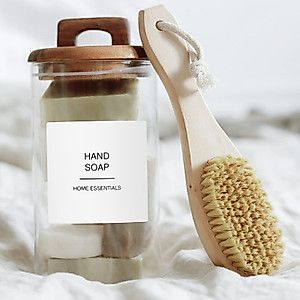 Courpal 144 Pcs Minimalist Laundry Room Labels Set, Water Resistant Stickers,Water/Oil Resistant Stickers for Laundry Room, Linen Closet Home Bathroom and The Beauty Organization