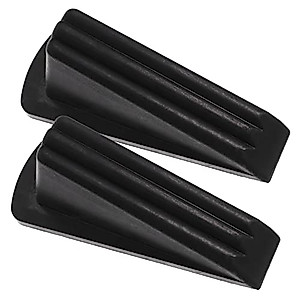 Ciieeo 2Pcs Doorstop Wall Protector Door jam Door Stop Alarm Door Stop Block Flexible Door Stops Bedroom Door Stopper Floor Door Stops Black Door Stop Stoppers Anti-Collision Rubber