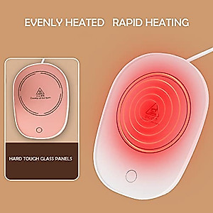 Coffee Mug Warmer , Smart Warmers Desk Cup Electric Plate Auto On/Off Gravity Induction Intelligent Gravity Sensing Heater Heating Beverage Drink for Desk Office Home Milk Tea Chocolate Water Candle