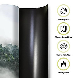 Dishwasher Magnet Cover A Wonderful Magical Interplay Low Hanging a Mountain Lake a Beautiful Magnetic Refrigerator Stickers Decorative Appliance Cover Fridge Panels Metal Door Garage 23x26in
