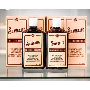Suavecito Thickening Shampoo & Conditioner Set Hair Growth Thickening Hair Loss Shampoo Treatment Regrowth Shampoo & Conditioner