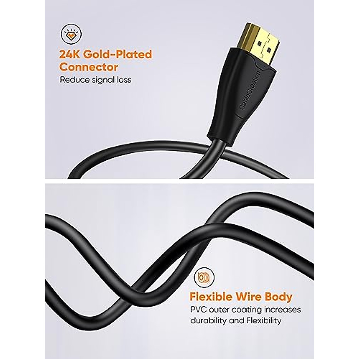 CableCreation 4K Micro HDMI to HDMI Cable Adapter, 4K 60Hz Ethernet 3D Audio Return, Compatible with GoPro Hero 7/6/5, Raspberry Pi 4, A6000, A6300, Nikon Camera, Yoga 3 Pro, Yoga 710, 3ft