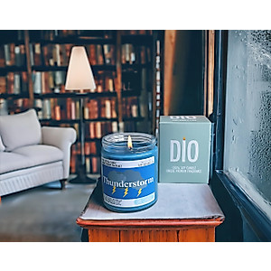 Thunderstorm Scented Candle - Smells Like Petrichor - Warm Summer Rains - 100% Naturally Vegan Soy and Premium Fragrance | Great Gift | Recyclable Glass Jar | Handmade in Colorado (4oz Glass Jar)