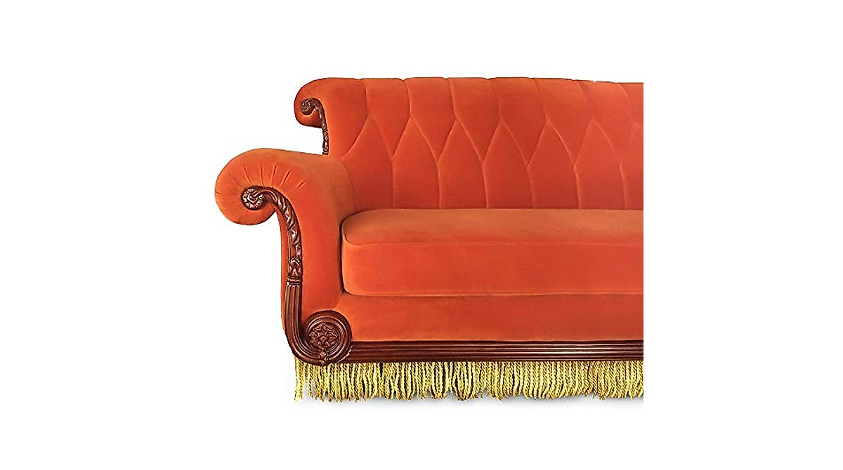 Friends Central Perk Couch Replica - Authentic Orange Sofa for Fans