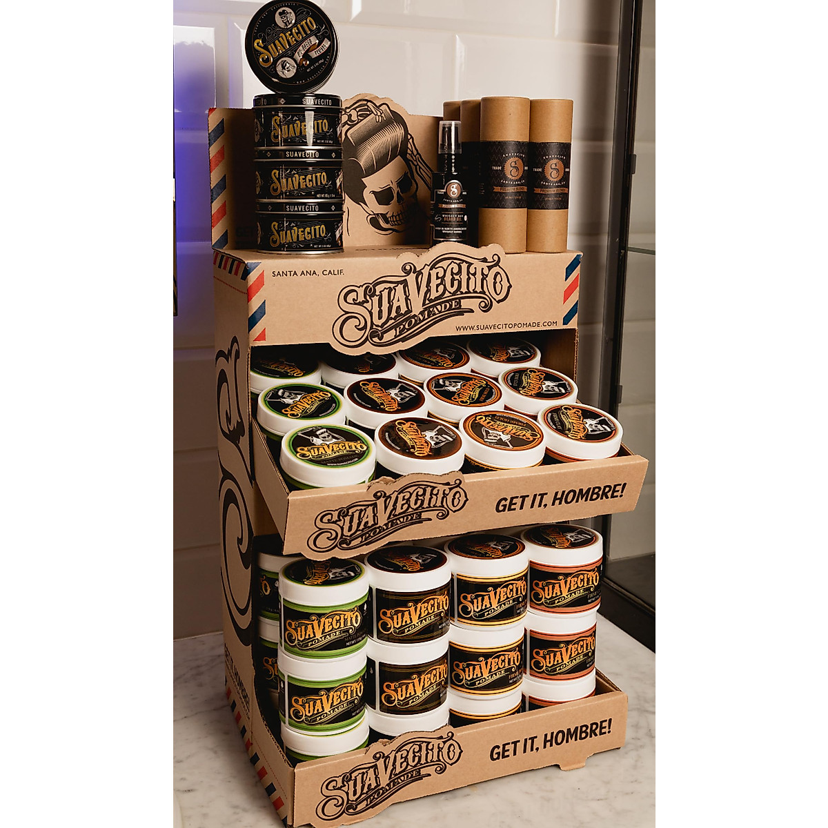 Suavecito Premium Blends Beard Oil - Leave-In Beard Conditioner For Softening Hair, Hydrating Skin, Eliminating Beard Dandruff, Healthy Beard Growth - Whiskey Bar Fragrance - 1 oz