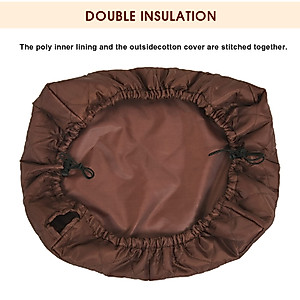 KylinLucky Indoor Air Conditioner Cover AC Cover for Inside Window Unit 21 x 15 x 3.5 inches(L x H x D),Brown