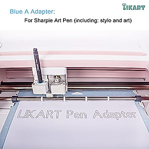Pen Adapter Set for Cricut Maker 3/Maker/Explore 3/Air 2/Air, 6 Pack Pen Holders Compatible with Sharpie Fine Point Markers/Ultra Fine Point Markers/Art Pens