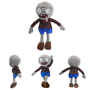 Maikerry 1 PC PVZ Zombies Plush Toy Brown Coat Normal Zombies Toys,Halloween Christmas Birthday Decoration Zombie Plush Doll