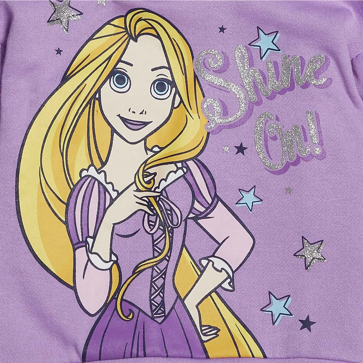 Disney Princess Rapunzel Toddler Girls Fleece Hoodie and Leggings Outfit Set 4T