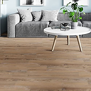 MSI Hampstead 6 inch x 48 inch Gluedown Luxury Vinyl Plank Flooring for Pro and DIY Installation, Beige, CASE, 36 Square Feet