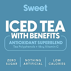 Ryl Iced Tea, Wallen's Sweet Tea, Antioxidant Superblend, Zero Sugar, Zero Carb, Low Calorie Iced Tea, 16.0 Fl Oz (12-Pack)