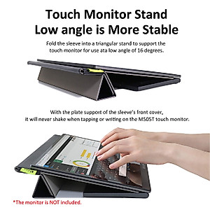 Gechic M505T / M505I Folding Sleeve(15A3) Stand, Smart Cover, Carrying case for Portable Monitor, Laptop, Anti-Scratch Screen Protection