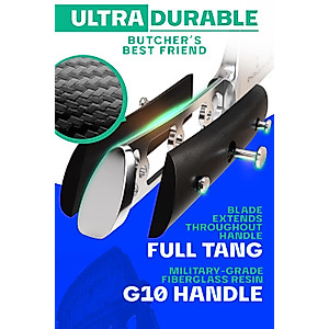 Dalstrong Boning Knife - 6 inch - Gladiator Series Elite - Forged German High-Carbon Steel Kitchen Knife - Razor Sharp - Black G10 Handle - w/Sheath - NSF Certified