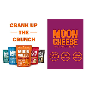 Moon Cheese Bites, Get Pepper Jacked, 10-Ounce 2-Pack, 100% Real Cheese Snack, Protein, Keto, After-School or Lunch Snack